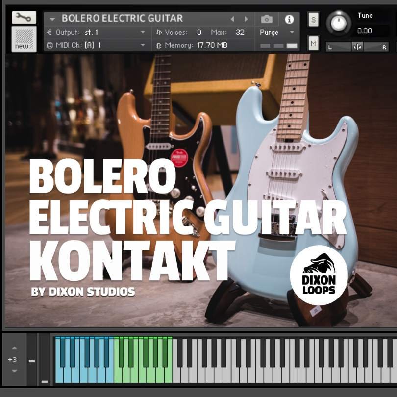 Bolero electric guitar - Kontakt library - dixonloops.com
