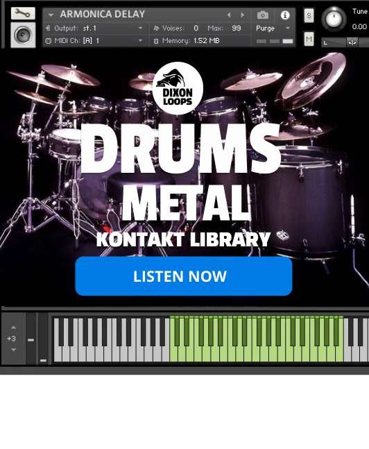 Drums Metal - Kontakt Library - dixonloops.com