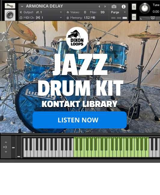 Jazz Drum Kit - Kontakt Library - dixonloops.com