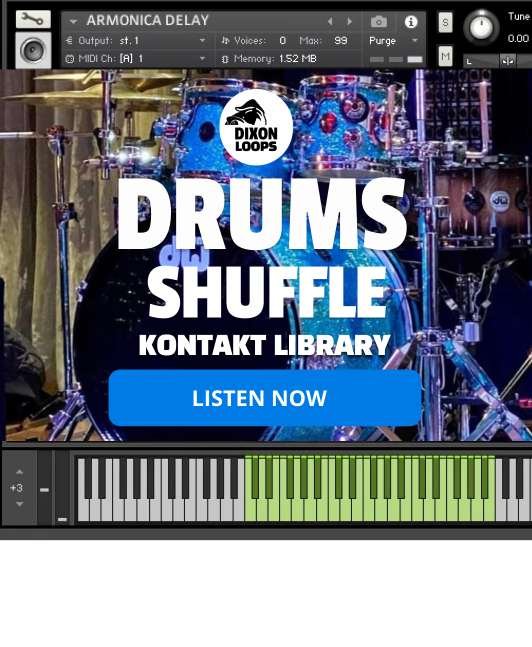 Drums Shuffle - Kontakt Library - dixonloops.com