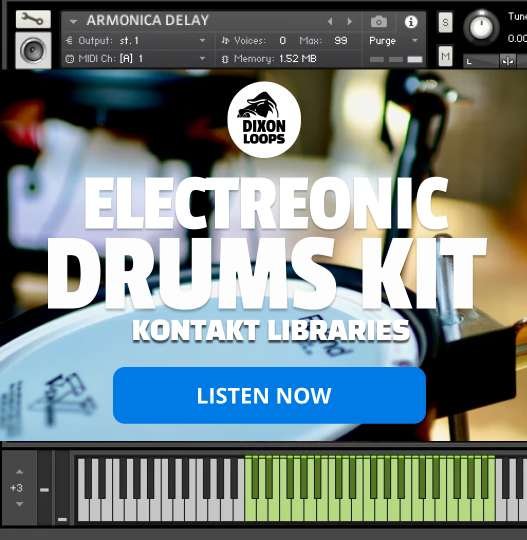 Electronic Drums Kit- Kontakt Labrary - dixonloops.com
